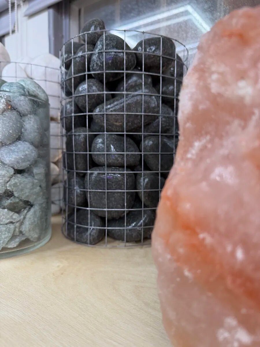 Камень для бани Долерит шлифованный фракция 5-8 см 10 кг