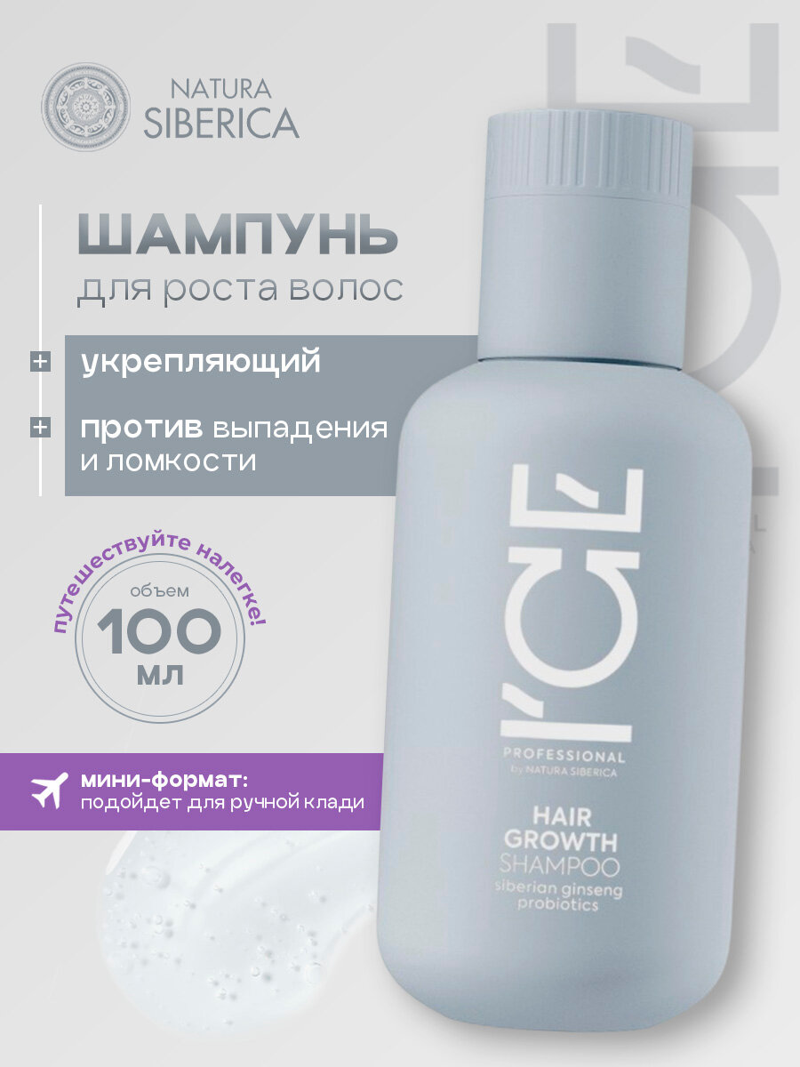 Шампунь для роста волос стимулирующий Natura Siberica Hair Growth 100мл