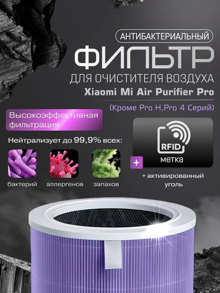 Фильтр HEPA для очистител воздуха Xiao.mi Mi Air Purifier Pro кроме Pro H, 4 серий