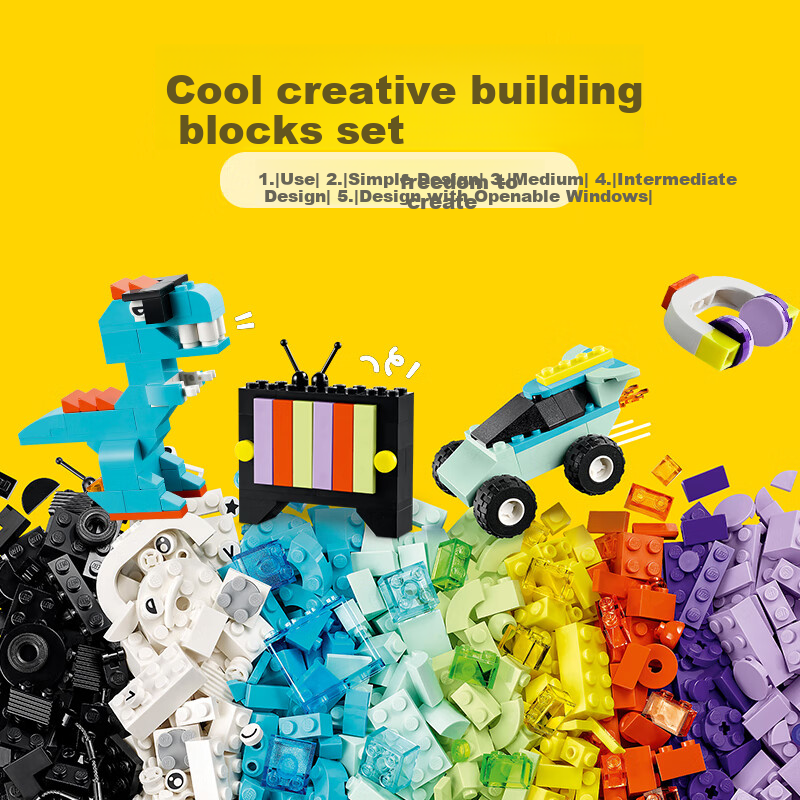 LEGO Строительные блоки 11043 Крутое трансформируемое конструкторское набор для детей 7-10 лет Характеристики：Крутое и