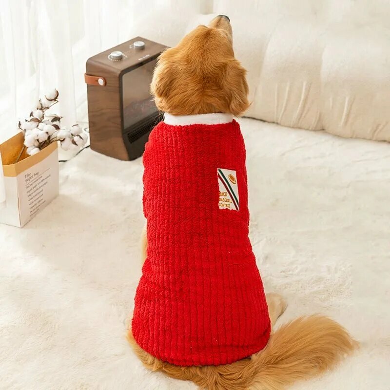 Одежда для собак крупных пород/ Толстовка для собак Красная/ 8XL Family Pet