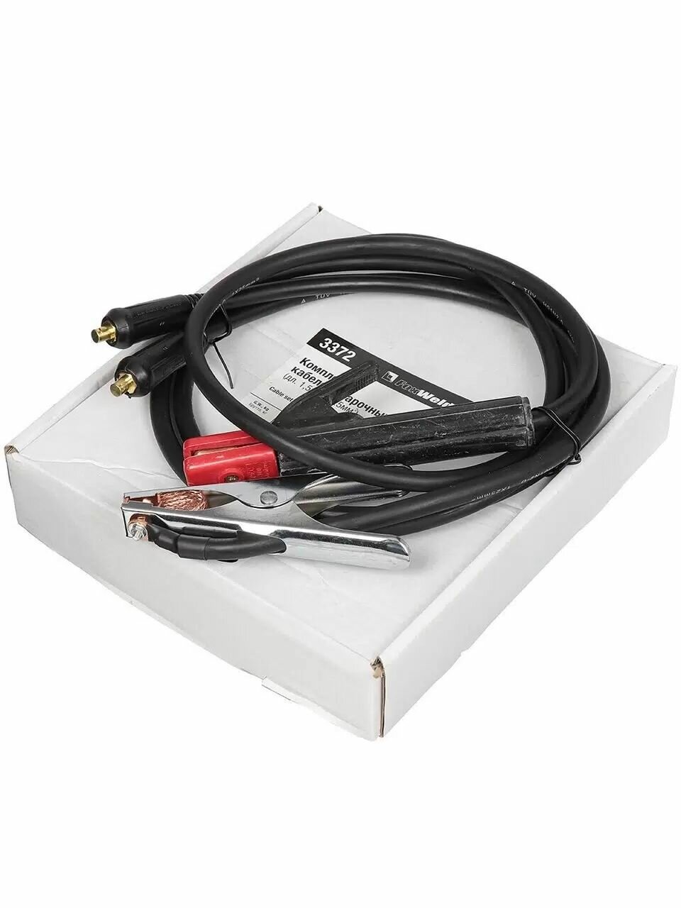 Кабели сварочные FOXWELD FoxWeld, 2 м, разъем 25 мм2, электрододержатель, зажим