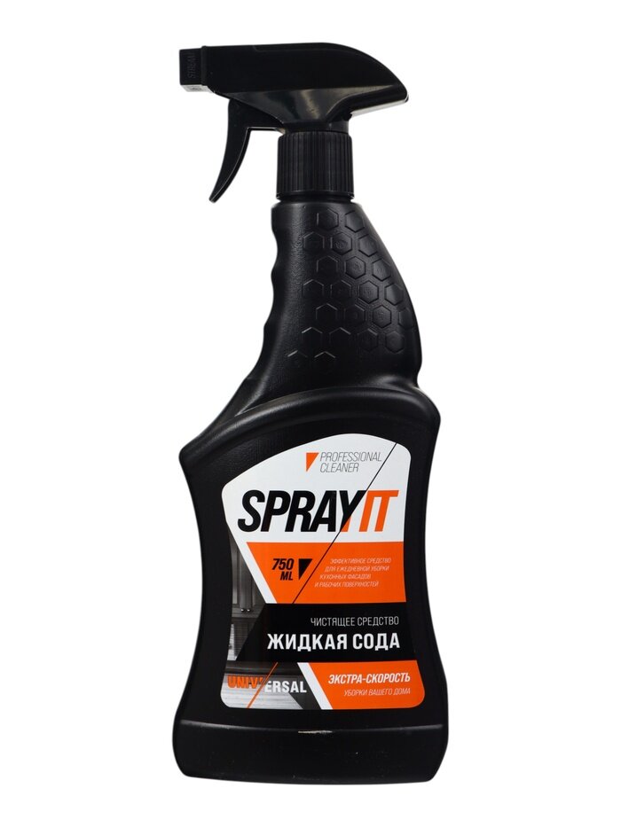 Чистящее средство жидкая сода SPRAYIT, для кухонных фасадов и других поверхностей, 750 мл