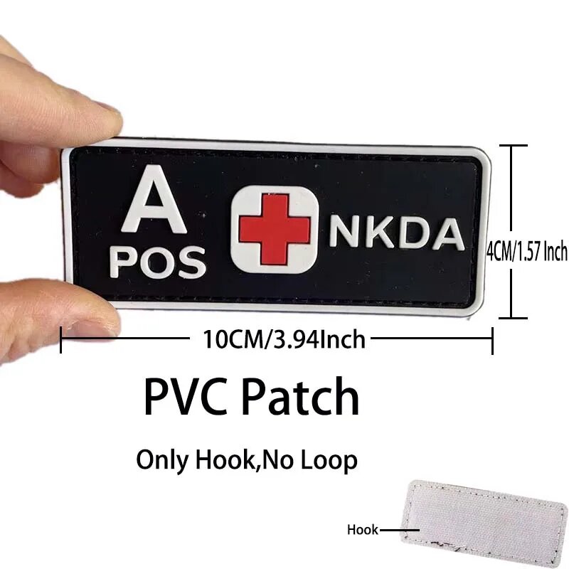 Нашивка PVC NKDA, 10х4 см, Цвет: Luminous-White a POS