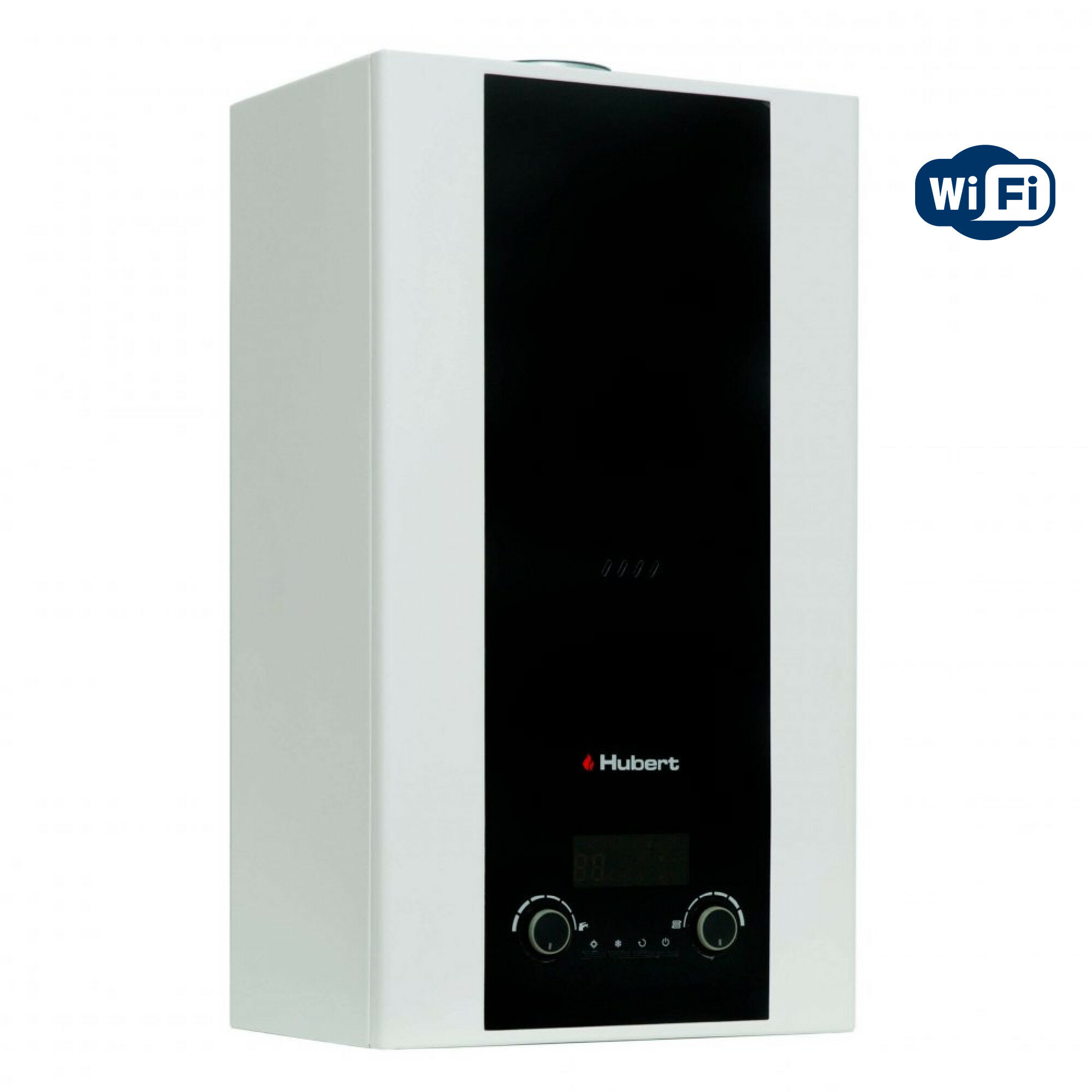 Котел газовый HUBERT AGB 40 WLB настенный, 1 конт, закр. кам. сгор. с трехход. клап, Wi-Fi