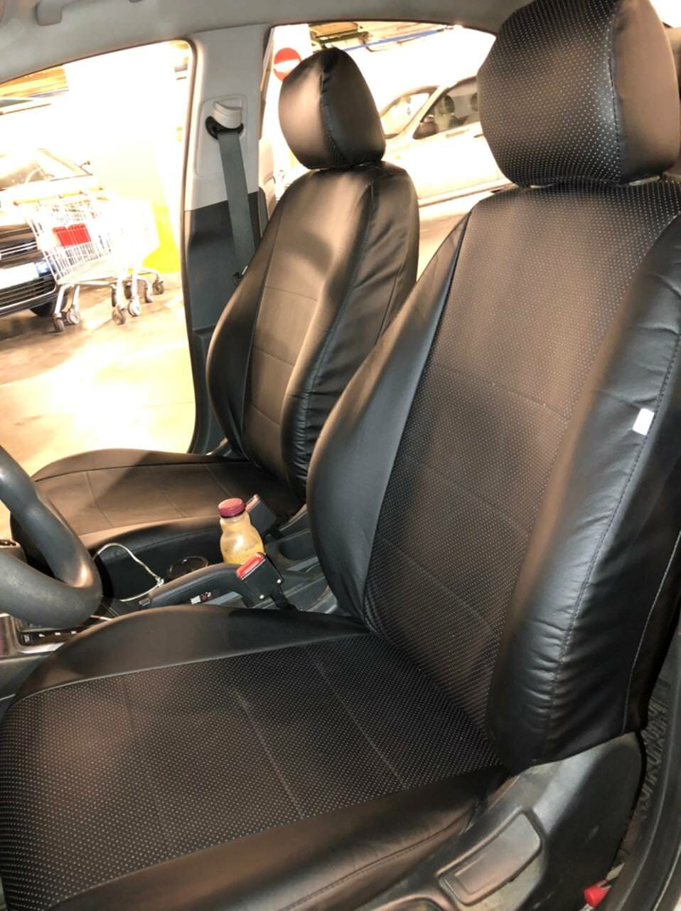 Автомобильные чехлы из экокожи на Hyundai Solaris II (Солярис)/ Kia Rio IV (Рио) , (2017->)