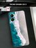 Чехол на Tecno Spark Go 3 / Текно Спарк Го 3 с принтом Бирюзовые волны