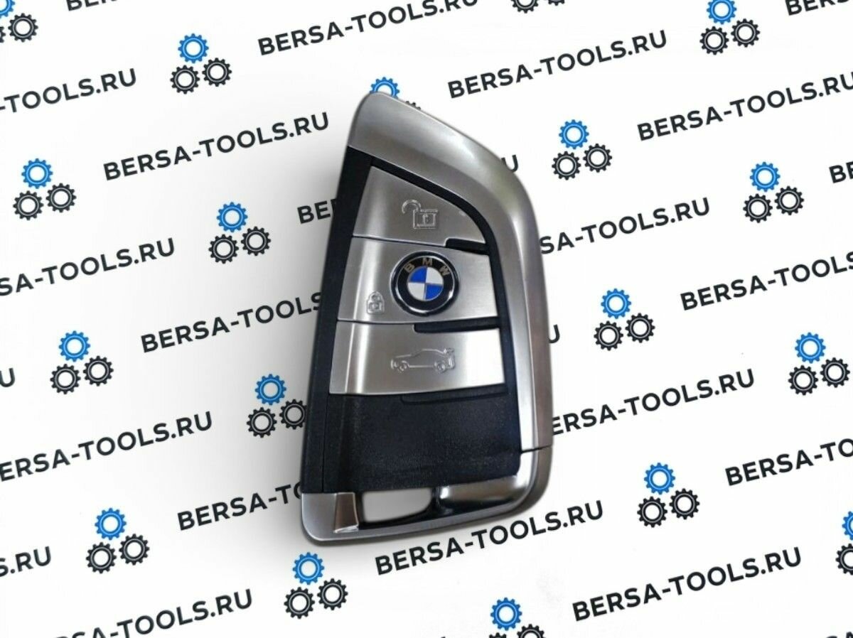 Корпус смарт-ключа для BMW F-Series с 3 кнопками (серебро)