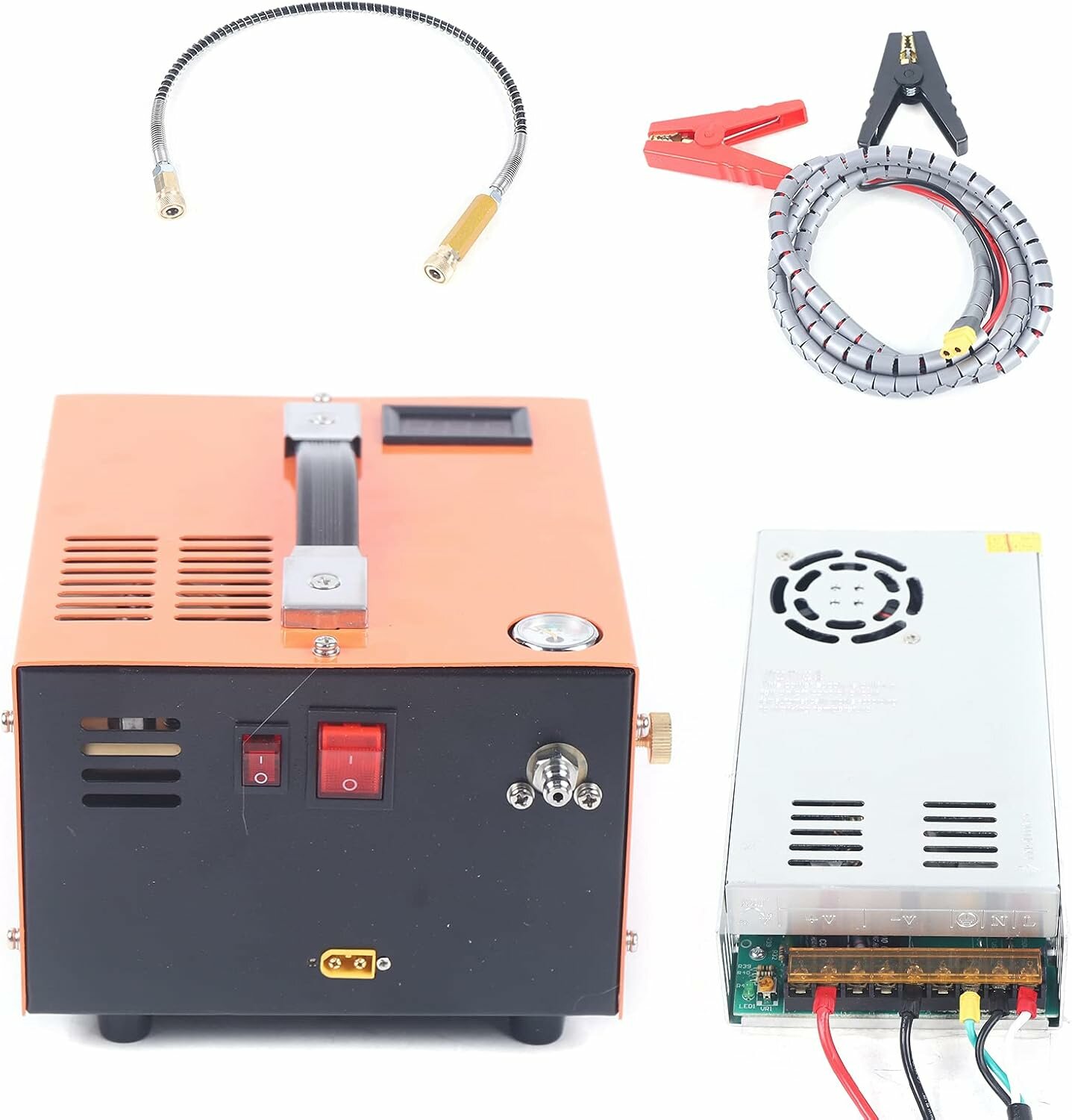 Воздушный компрессор PCP, 30MPA, 4500PSI Воздушный насос PCP Насос высокого давления Электрический воздушный компрессор