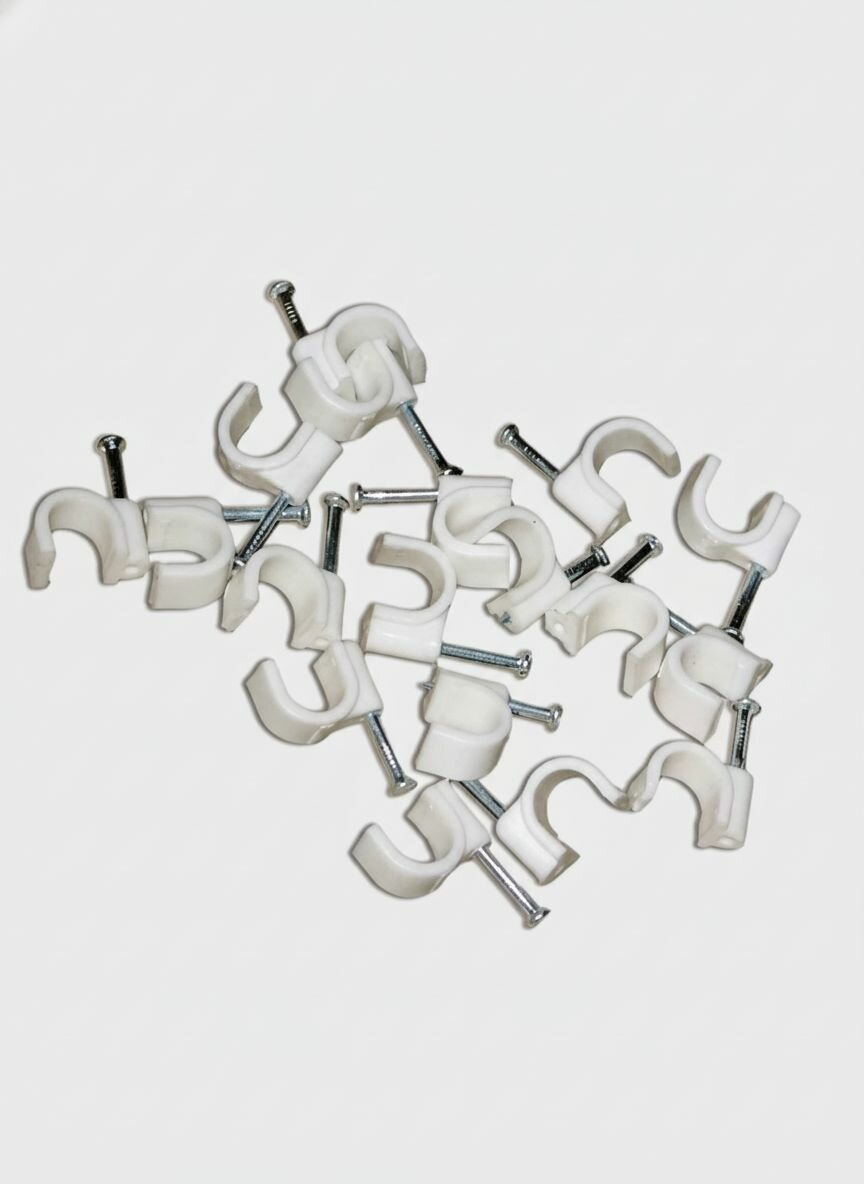 Крепеж скоба для кабеля проводов FixFox