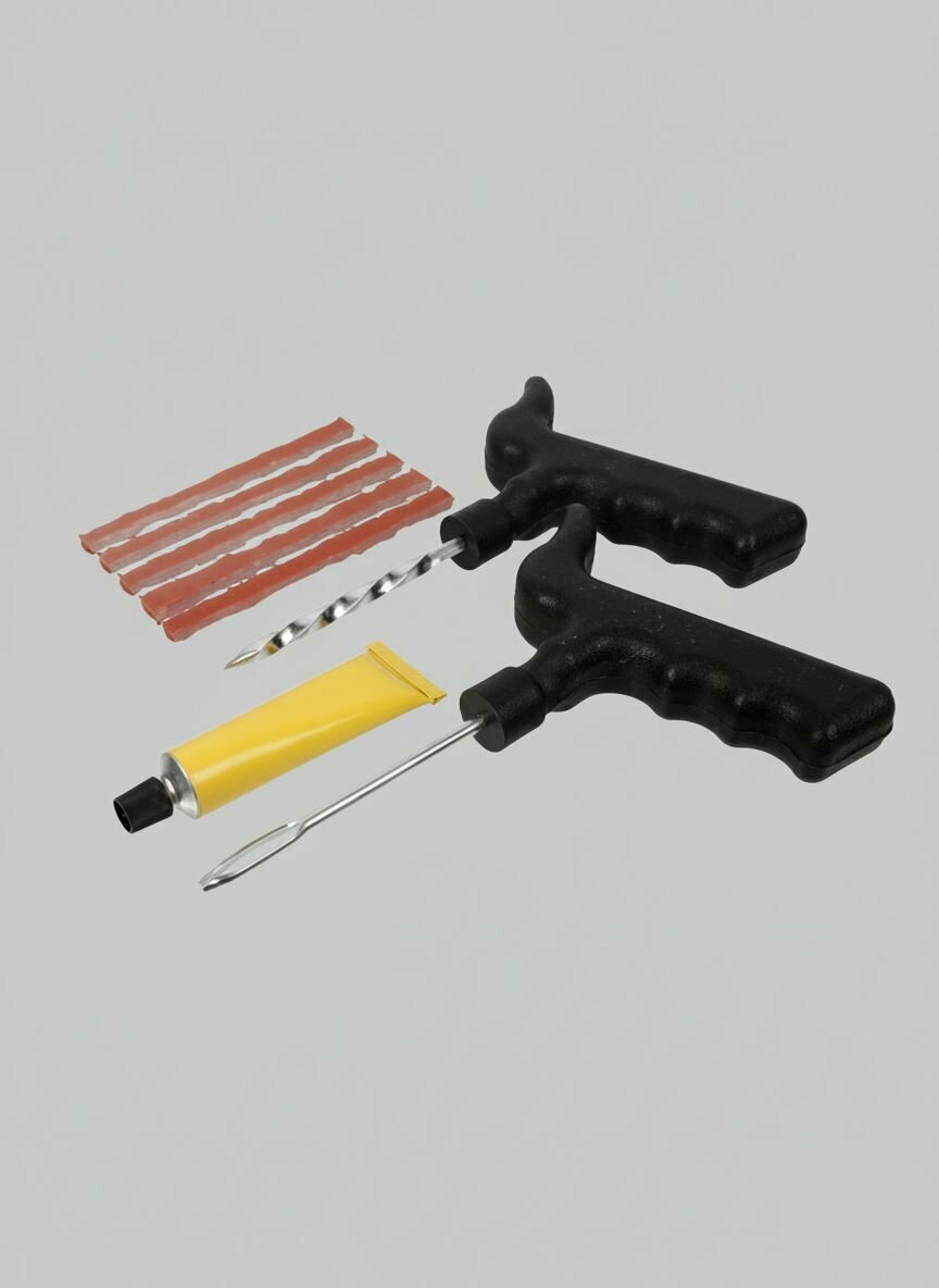 Набор для ремонта бескамерных шин 8 предметов автостоп