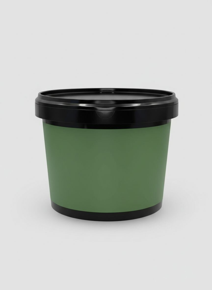 Краска для стен и обоев моющаяся Зеленый мох 1,4кг EUROPAINT