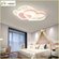 Светодиодная люстра потолочная Love для детской комнаты, розовая, LED, 364835790...