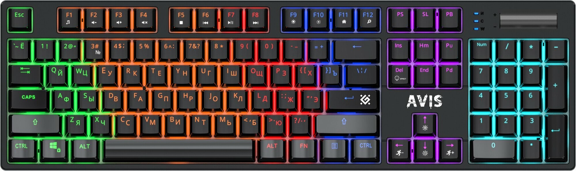 Клавиатура механическая DEFENDER (45312) Avis GK-312 RU