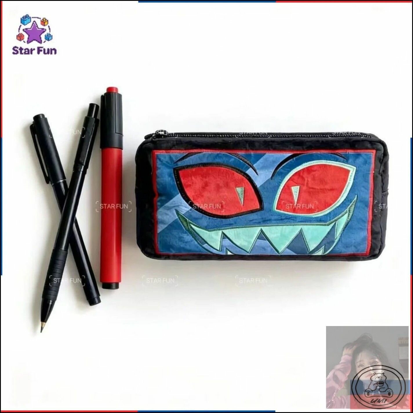 Плюшевый Пенал Вокс Hazbin Hotel Органайзер Для Канцтоваров 20*10*2cm