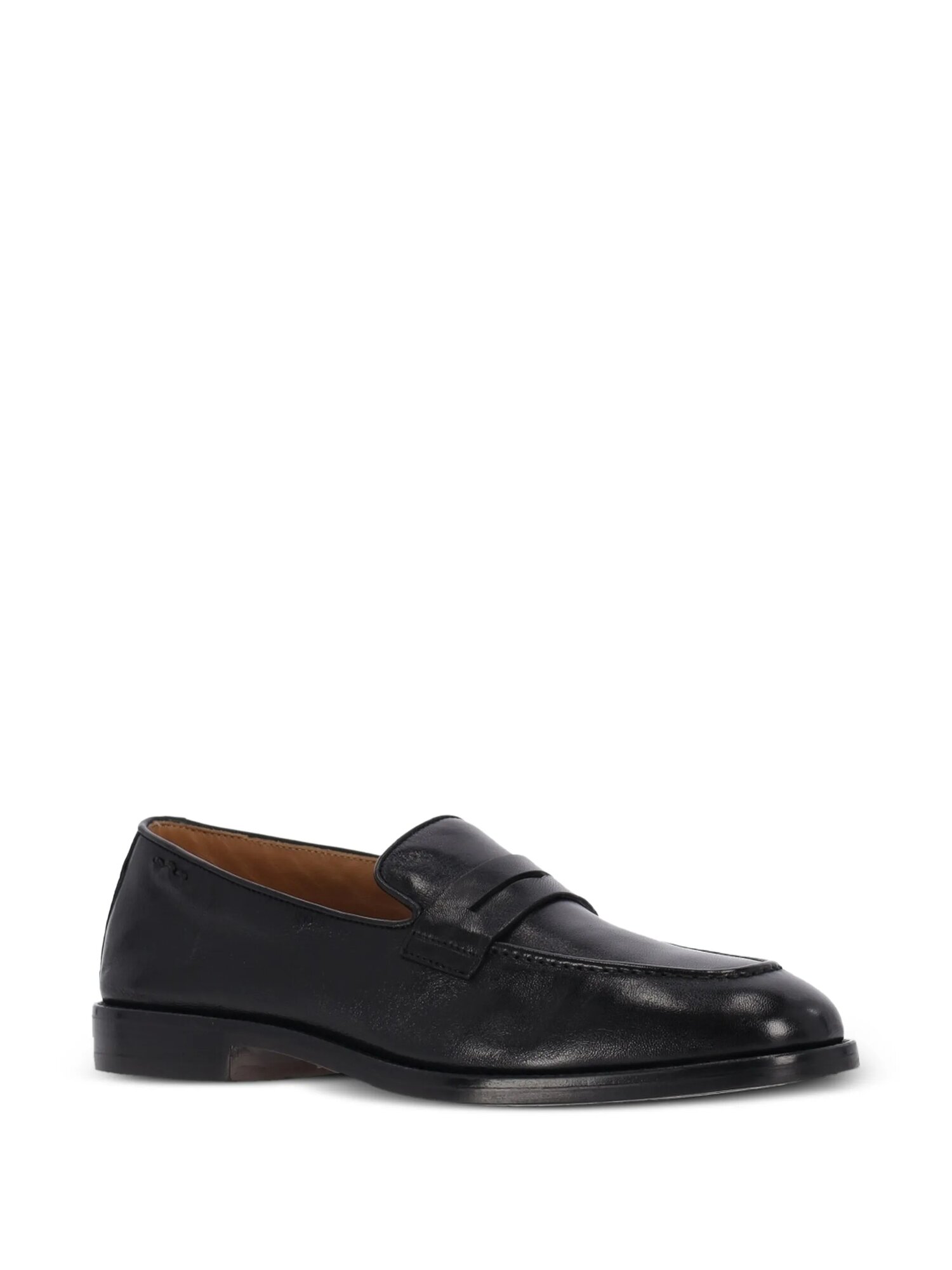 Лоферы Alexander Hotto Leather slip-on loafers, размер 44, black/black — фото 1