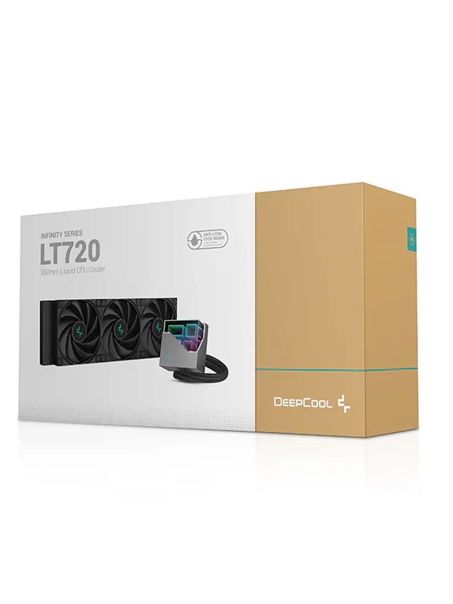 Система водяного охлаждения процессора Deepcool LT720, с ARGB-подсветкой, черная