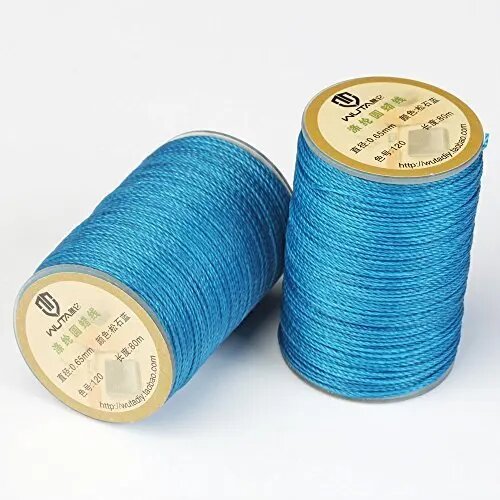 Вощеная нить WUTA Turquoise Blue-1spoo, 0,45 мм