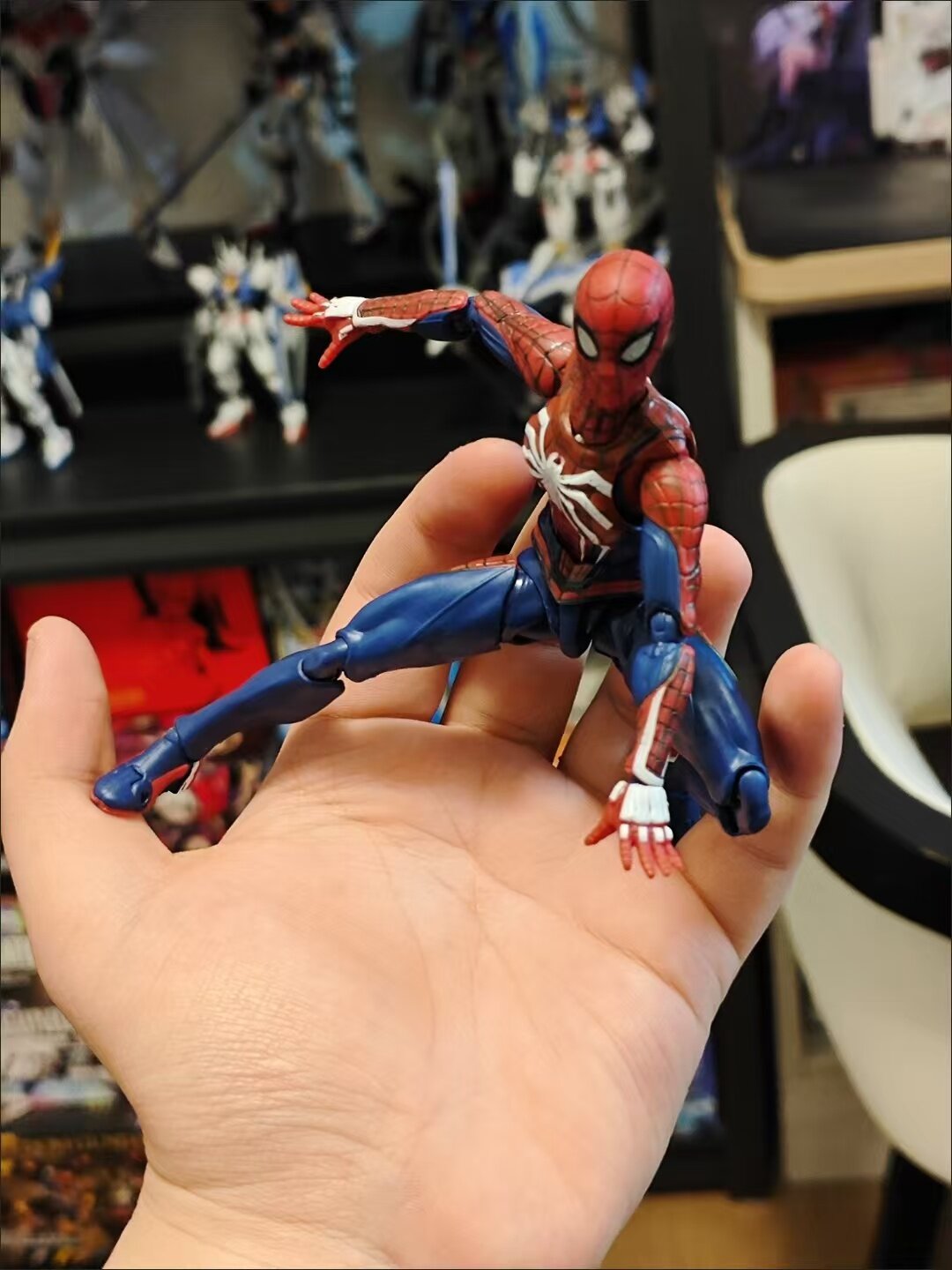 Человек паук фигурка, версия игры для PS4, подвижные фигурки,15 см