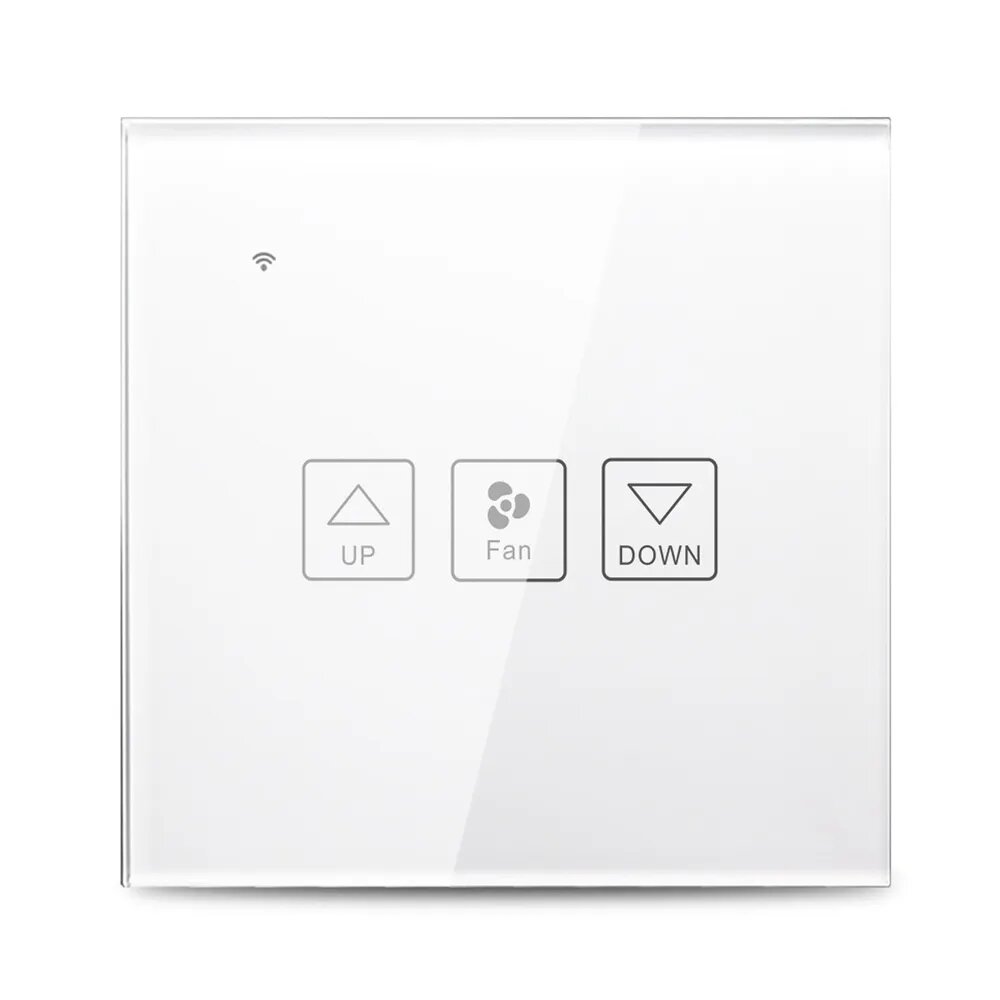 Wi-Fi Smart Fan Сенсорный выключатель Стеклянная панель Совместимость с голосовым управлением