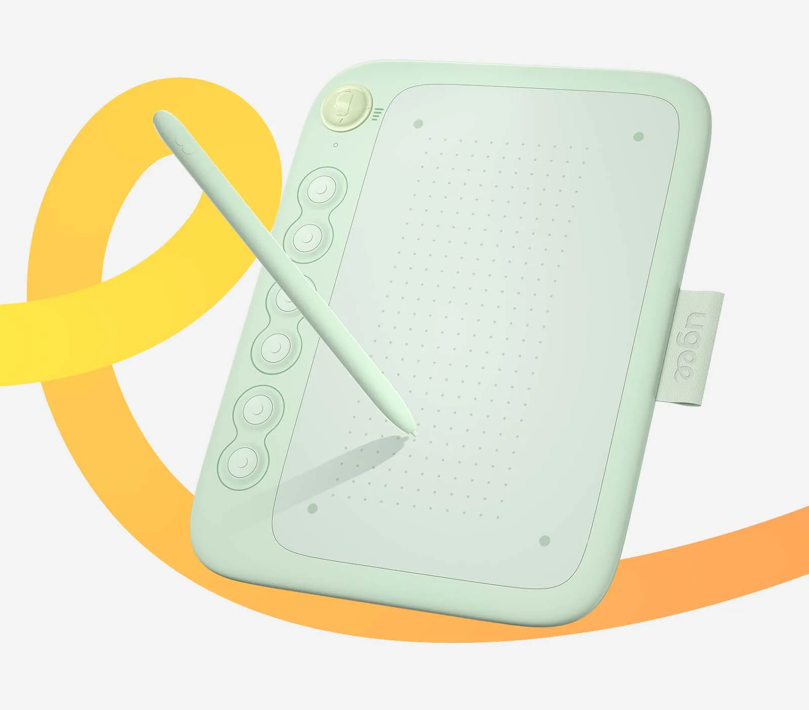 Графический планшет для рисования, учебы и игр UGEE Q6 Green