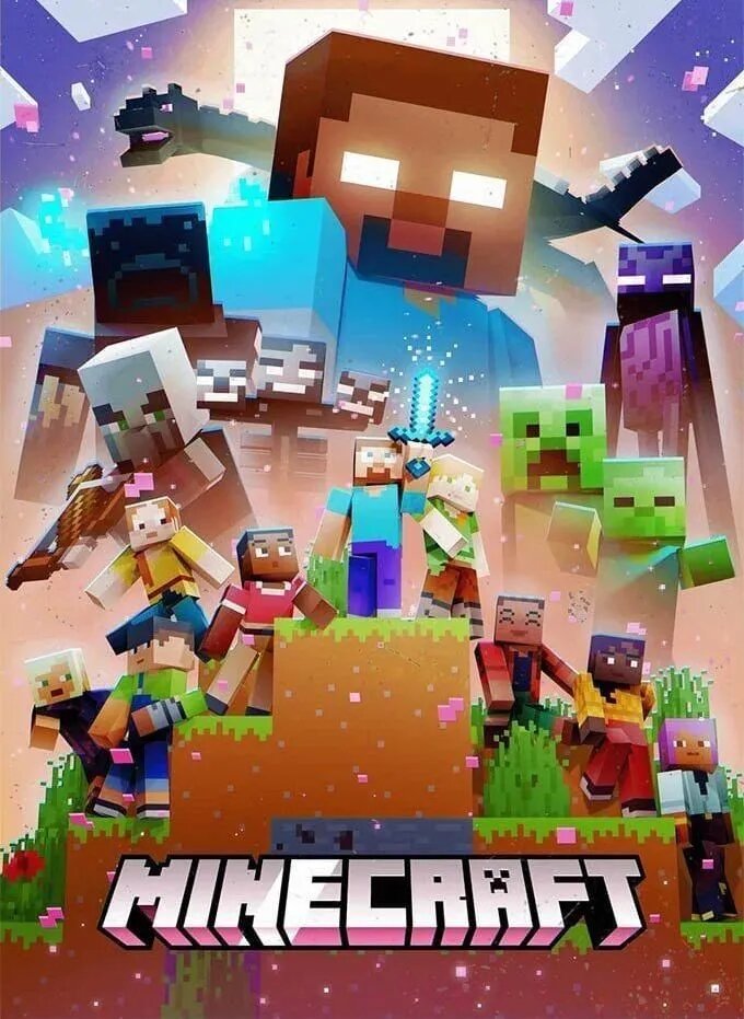 Алмазная Картина "Minecraft (Майнкрафт)" 30х40 См Алмазная Вышивка / Картина Стразами Подарков
