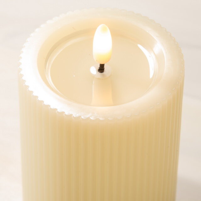 Уличная светодиодная свеча с имитацией пламени Дарвен 12.5 см слоновая кость, на батарейках, таймер, Koopman, AX5385110