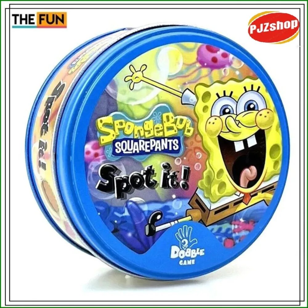 Увлекательная настольная игра Доббль SpongeBob, признанный бестселлер для семейного досуга и оригинального подарка- Новинка