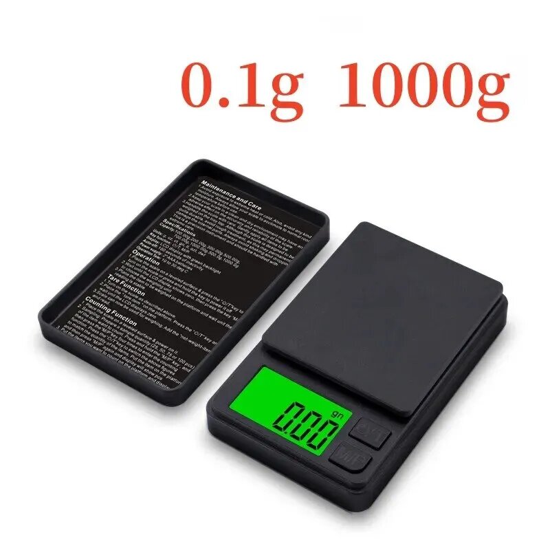 Цифровые весы 0.1g 1000g для точного взвешивания