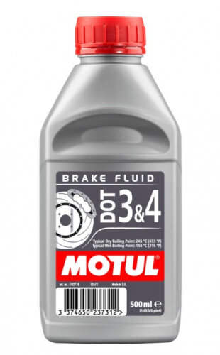 Тормозная жидкость Motul DOT 3&4 синтетическое 0.5л (ЕС)
