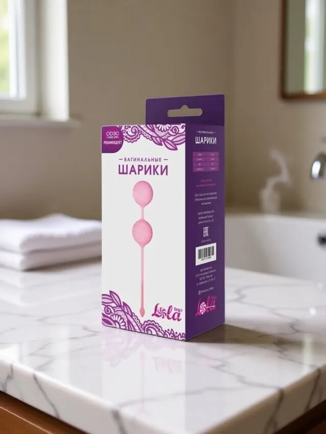 Вагинальные шарики Lola Games "секс РФ", вагинальная стимуляция, розовый силикон