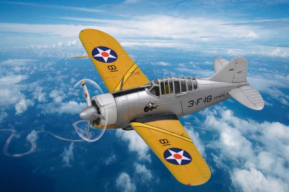 HobbyBoss 80290 1/72 Американский истребитель F2A "Баффало", сборная модель