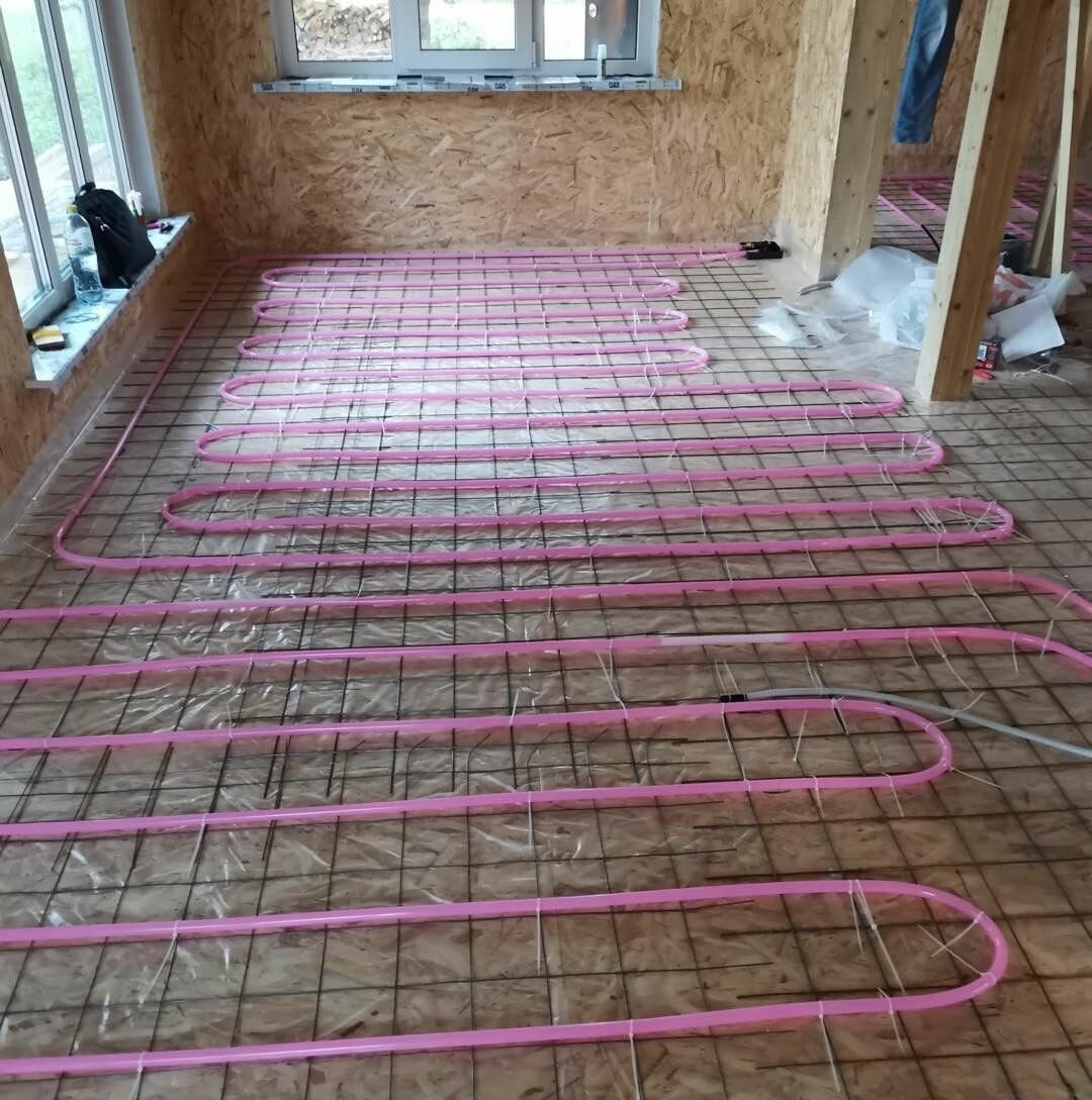 Электро-водяной теплый пол, 50 м, 14,7 м2, d16