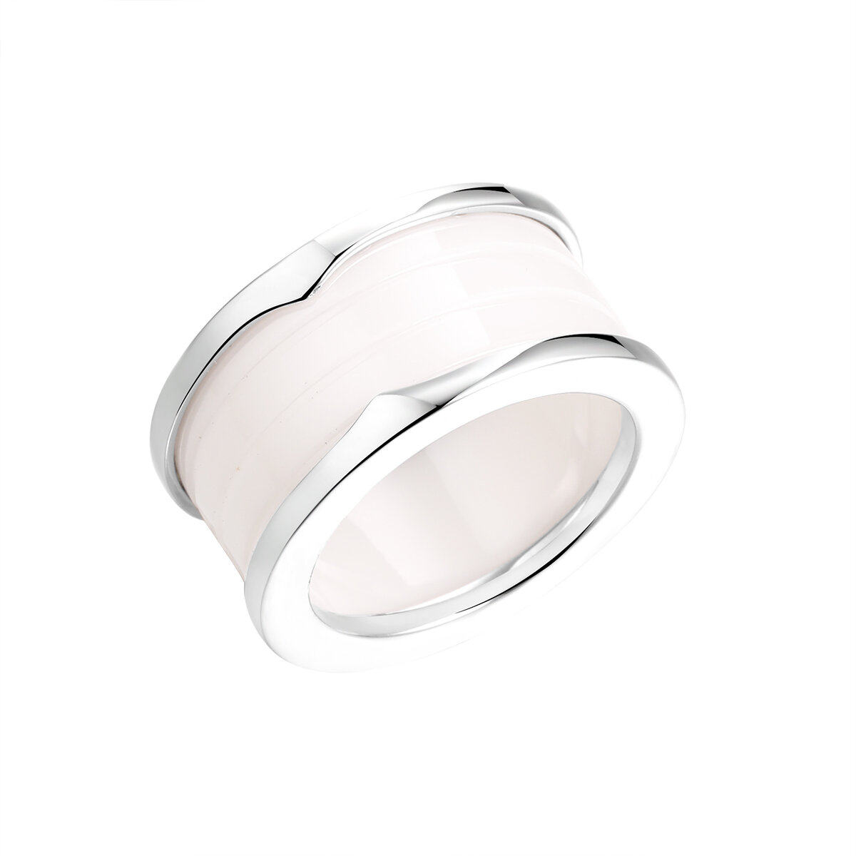 Кольцо, серебро, 925 проба, керамика