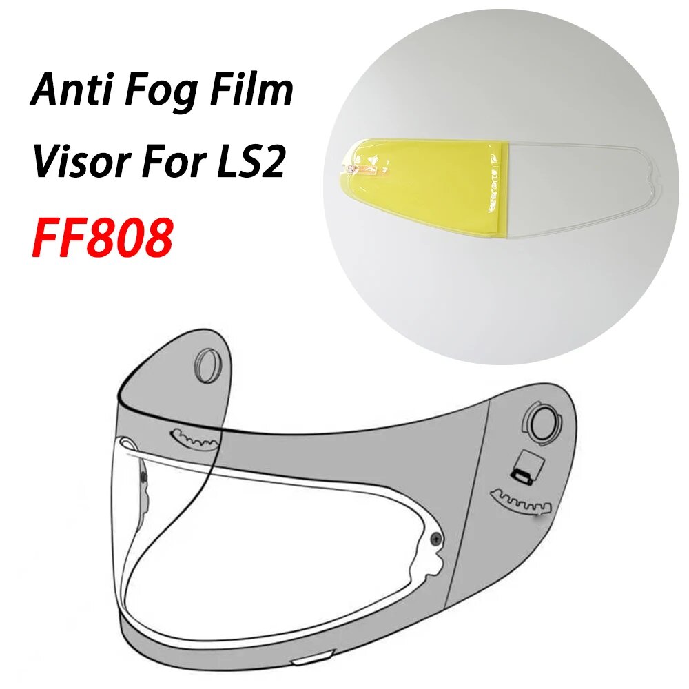 Козырек, противотуманная пленка для мотоциклетного шлема для LS2 FF808, аксессуары для мотошлема, противотуманная пленка для линз