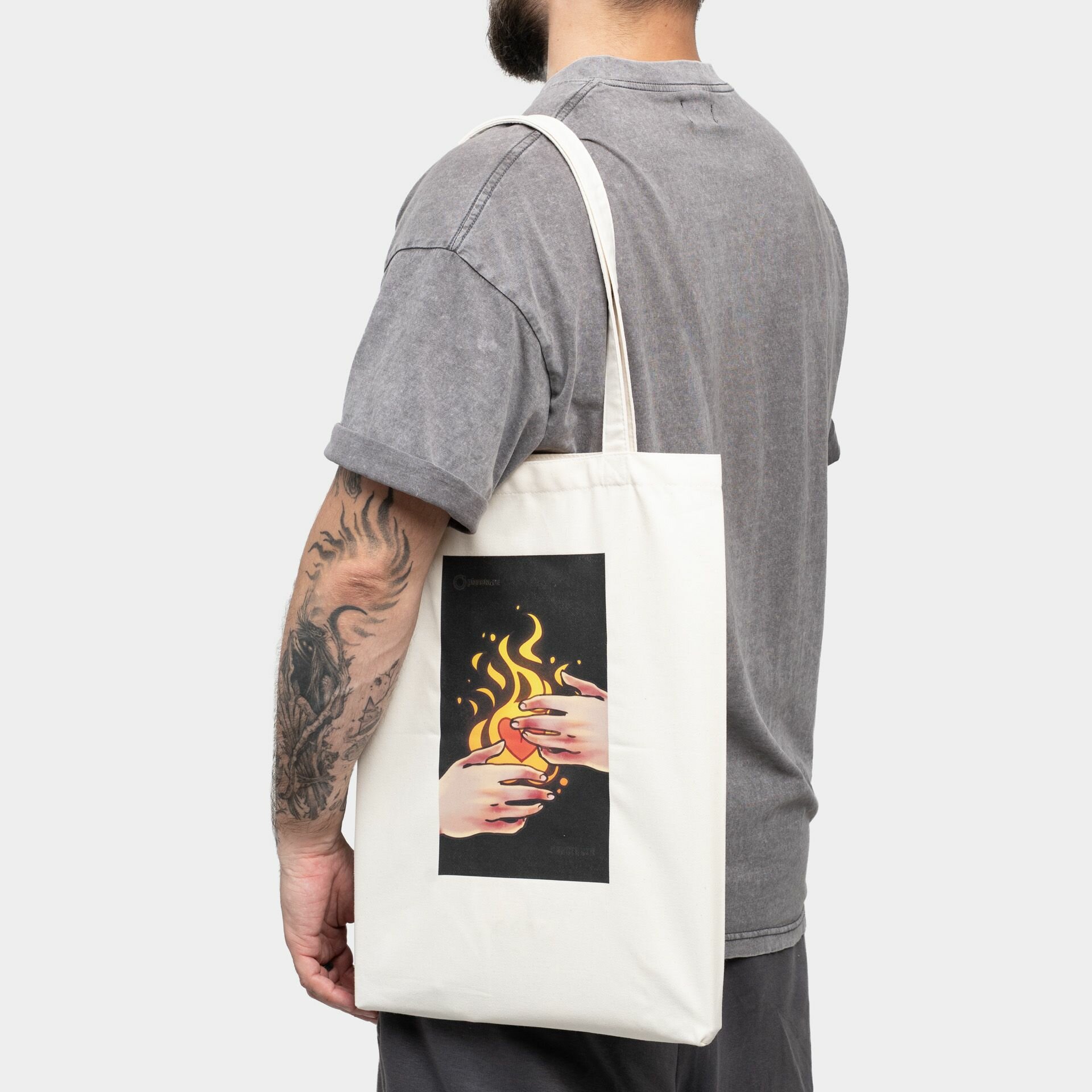 Шоппер "EcoArtBag" с принтом "Огонь"