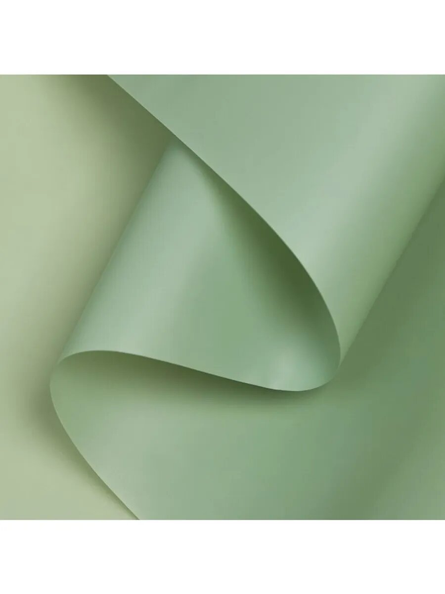 Упаковочная бумага для цветов, матовая, хаки, 0.58×10 м