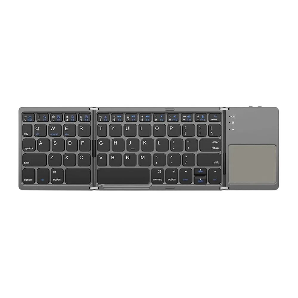 Milochic Игровая клавиатура беспроводная Беспроводная клавиатура, совместимая с Bluetooth для универсального планшетного телефона, Английская раскладка, черный