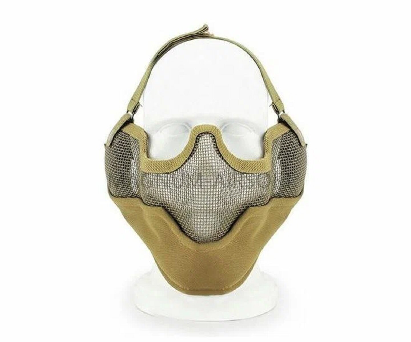 Маска сетчатая на нижнюю часть лица Tactical V2 Tan, сетчатая