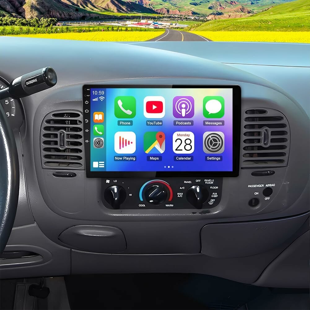 Автомобильная стереосистема Android 13 для Ford F150 1997-2004 гг. с беспроводной системой Carplay Android Auto