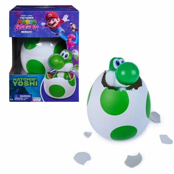 Nintendo Интерактивное игрушечное яйцо The Super Mario Galaxy Movie: Hatchin' Yoshi