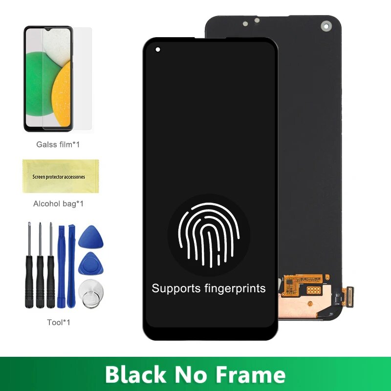6,43 'для OPPO Reno5 Lite для AMOLED Reno 5 Lite CPH2205 ЖК-дисплей, сменный AMOLED NO Frame