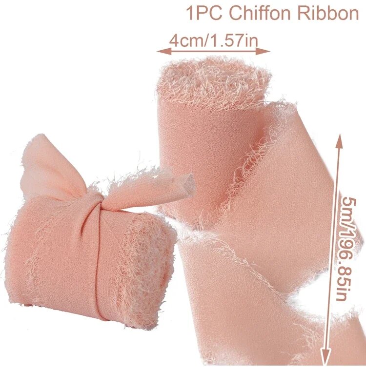 Шифоновые ленты Mauve, Pink и Dusty Rose Розовый, 15