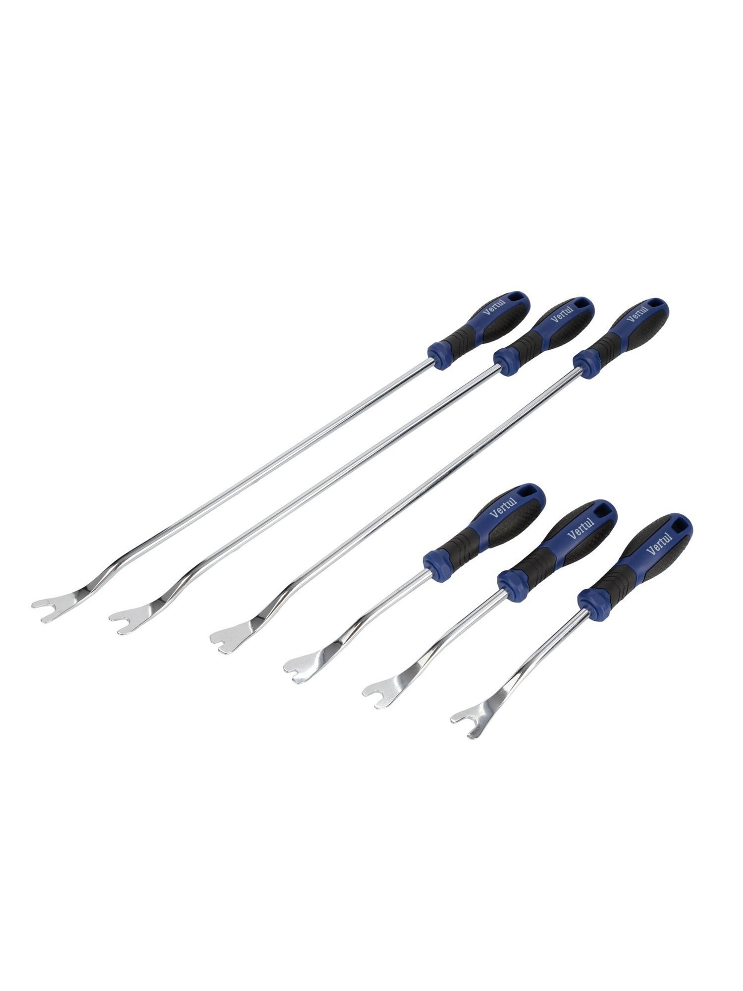 Набор съемников VERTUL VR50216, для клипс, 6 шт, синий, серебристый