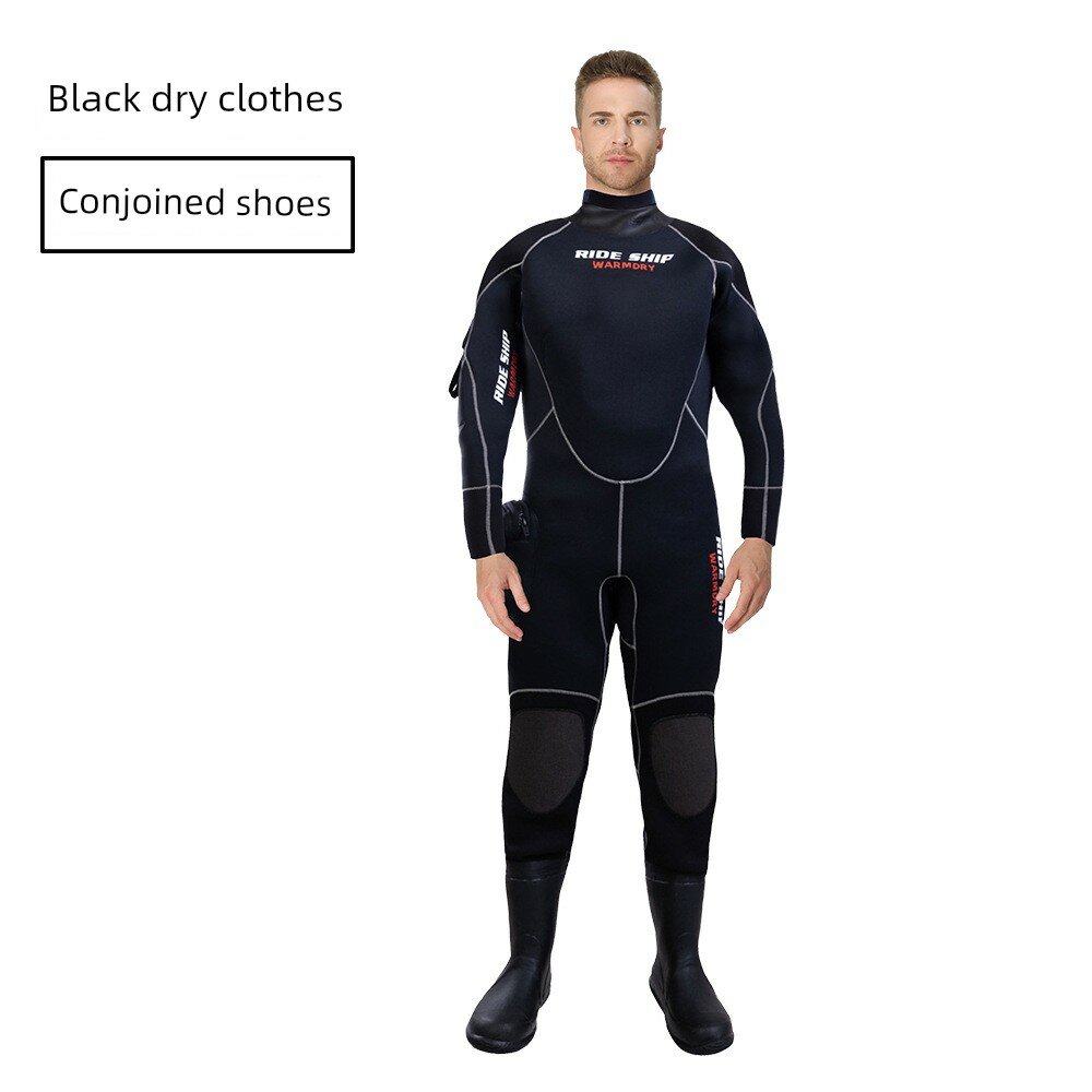 Сухой гидрокостюм для дайвинга 5 мм, цельный, износостойкий неопреновый сухой костюм, одежда для городского спасения,