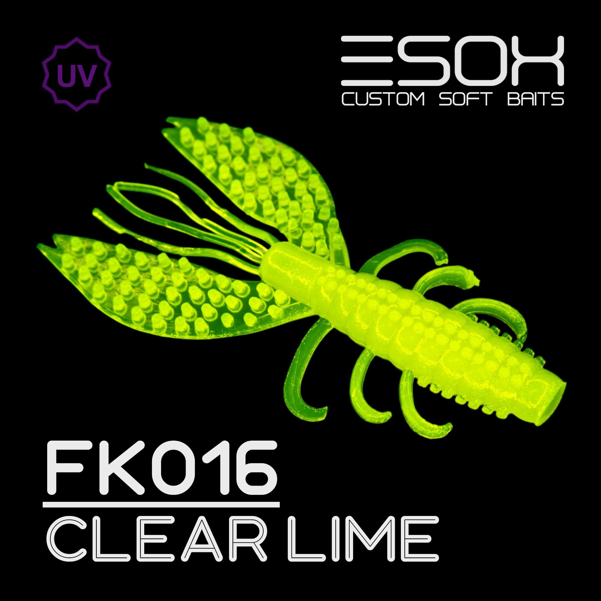 ESOX Spiky Craw 3.2"(82мм) 4шт. / Мягкая приманка для рыбалки