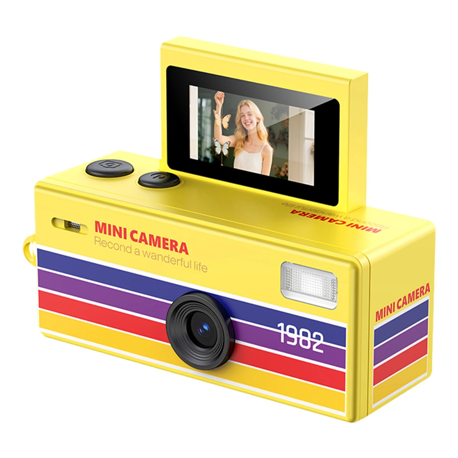 Shunmaii мини-видеокамера 1080P Желтый, Yellow