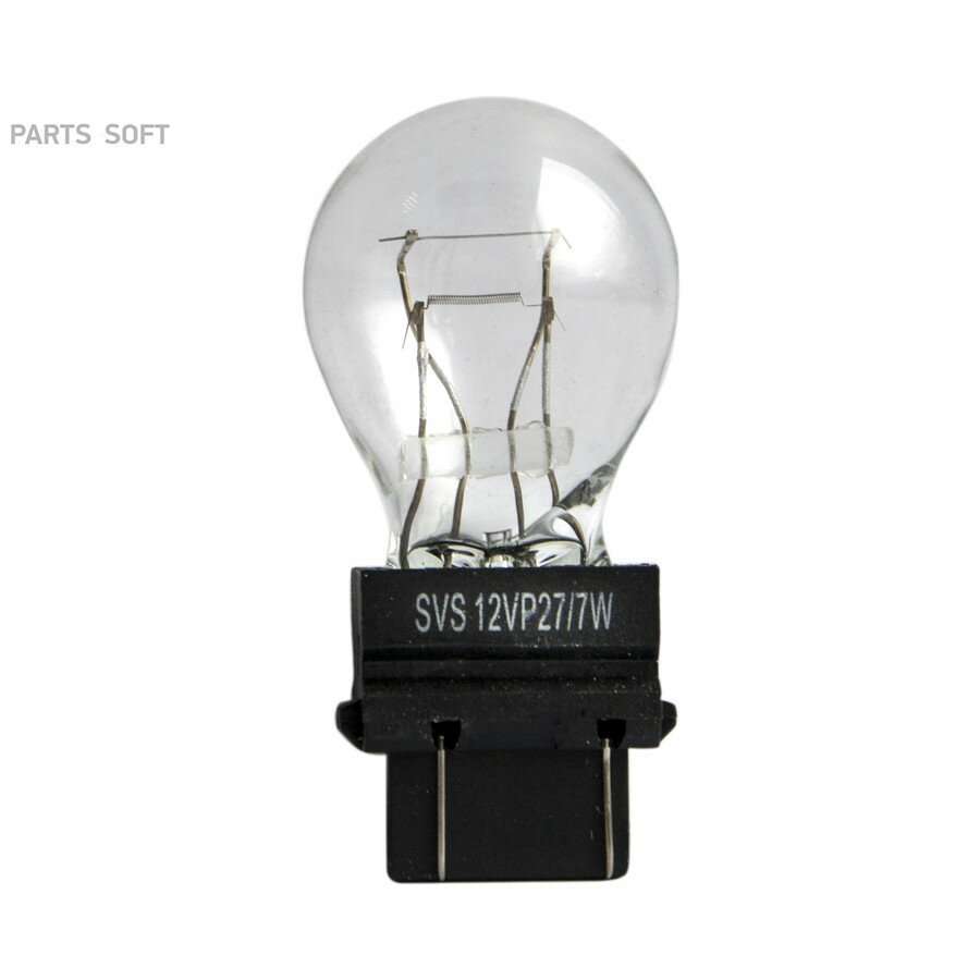 Лампа накаливания сигнальная P27/7W WX2.5x16q 3200K Standart +30% 12V 27/7W картон 10шт цена за 1шт SVS 0200135000 | цена за 1 шт
