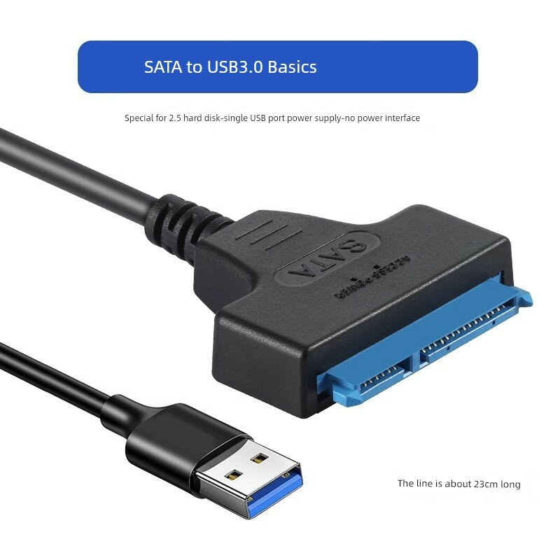 Адаптер SATA к USB 3.0 для 2.5-дюймовых жестких дисков HDD и SSD, внешний читатель дисков для ПК и ноутбука