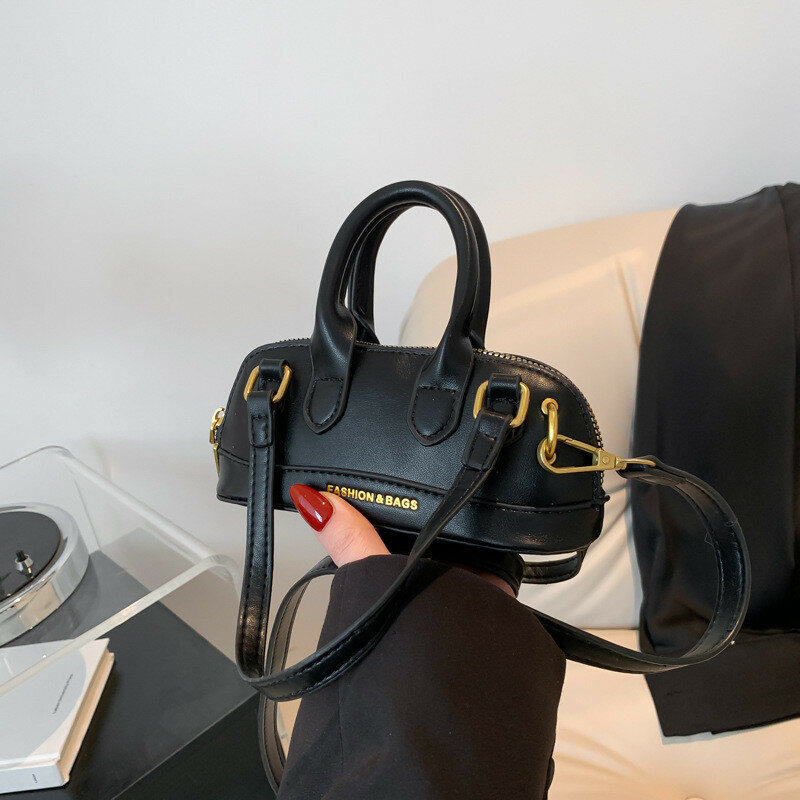 Мини-сумка мужская и женская мини ракушка стильная легкая сумка для повседневной одежды black